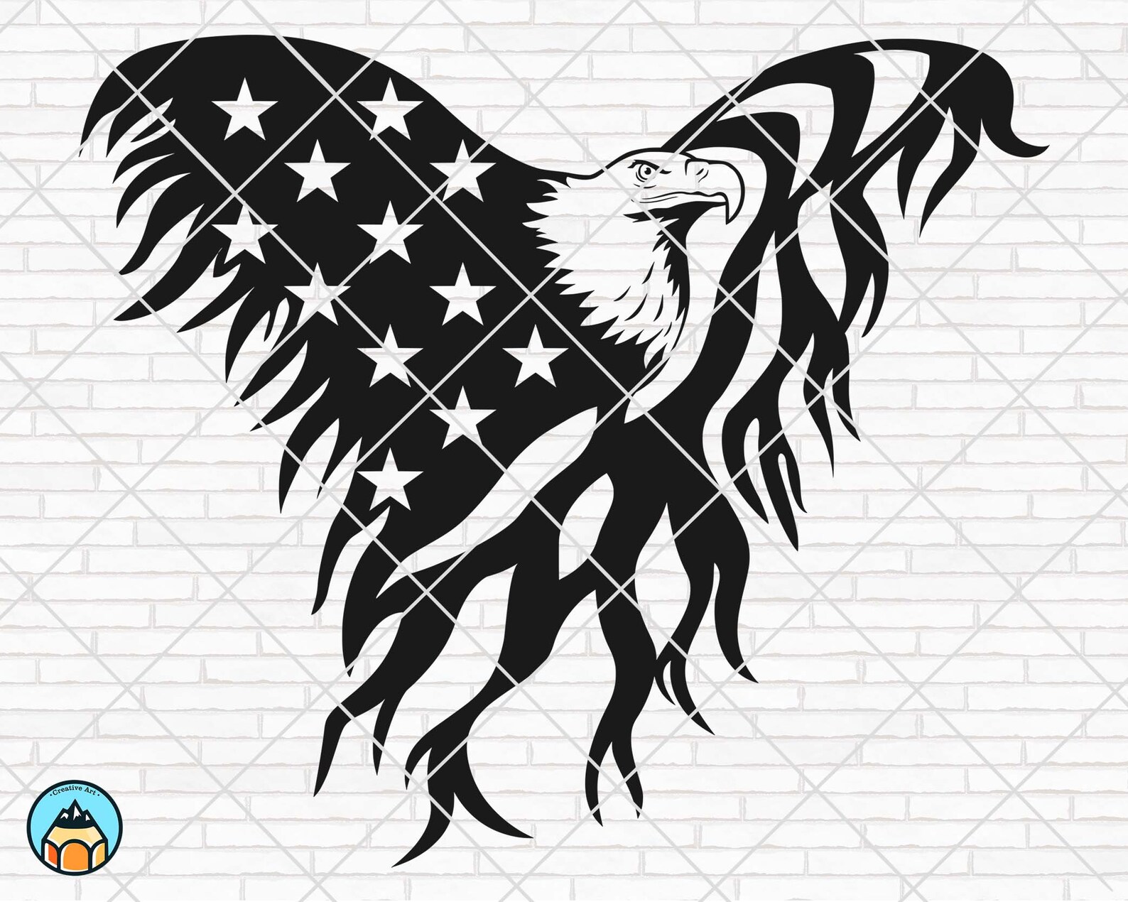 American Eagle SVG | USA Eagle Svg | Eagle Flag Svg | Eagle USA Svg ...