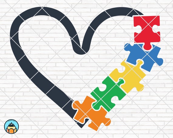 Autism Heart Svg Autism Awareness Svg Autism Puzzle Svg | Etsy