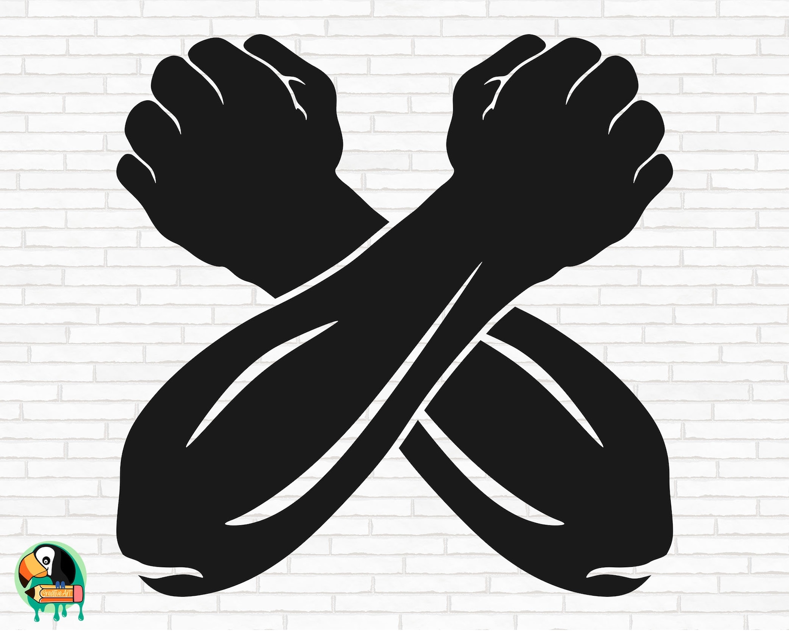 Cross Arms SVG Arms Crossed Gesture Svg X Salute Svg Hand - Etsy