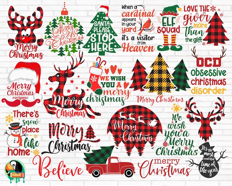 Christmas SVG Bundle Christmas Svg Winter Svg Christmas cut | Etsy
