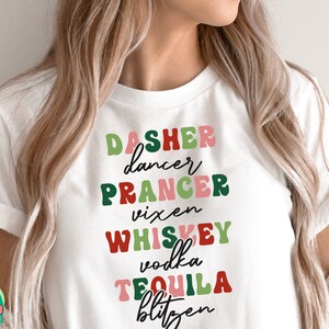 Dasher Dancer Prancer Vixen SVG, Funny Christmas Svg, Christmas Sign ...