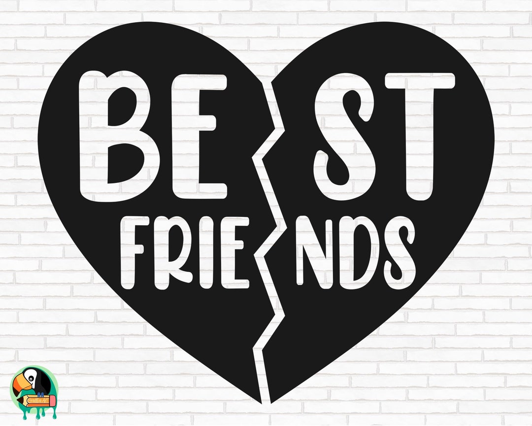 Best Friends Heart SVG, Besties Svg, Best Friends Svg, Bff Svg ...