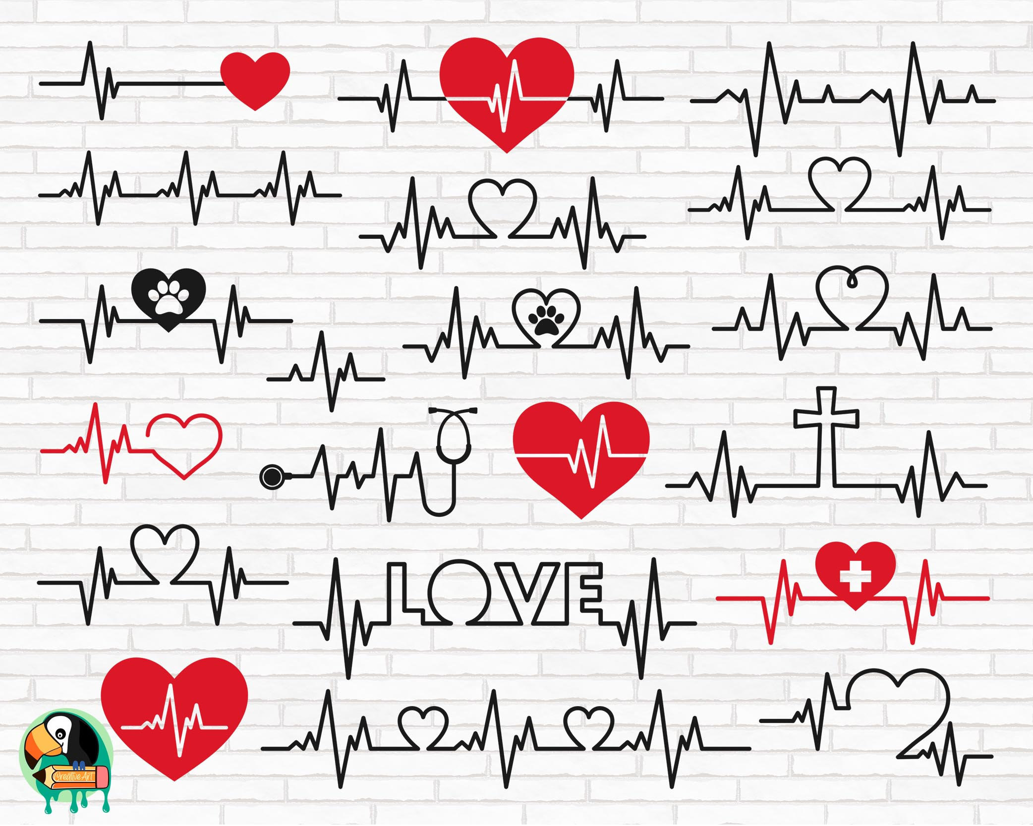 Heartbeat SVG Heartbeat Line Svg Heartbeat Pulse Svg - Etsy Canada