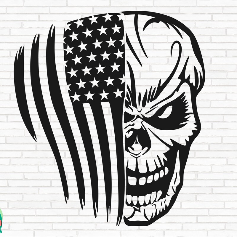 Flag and Skull Svg - Etsy