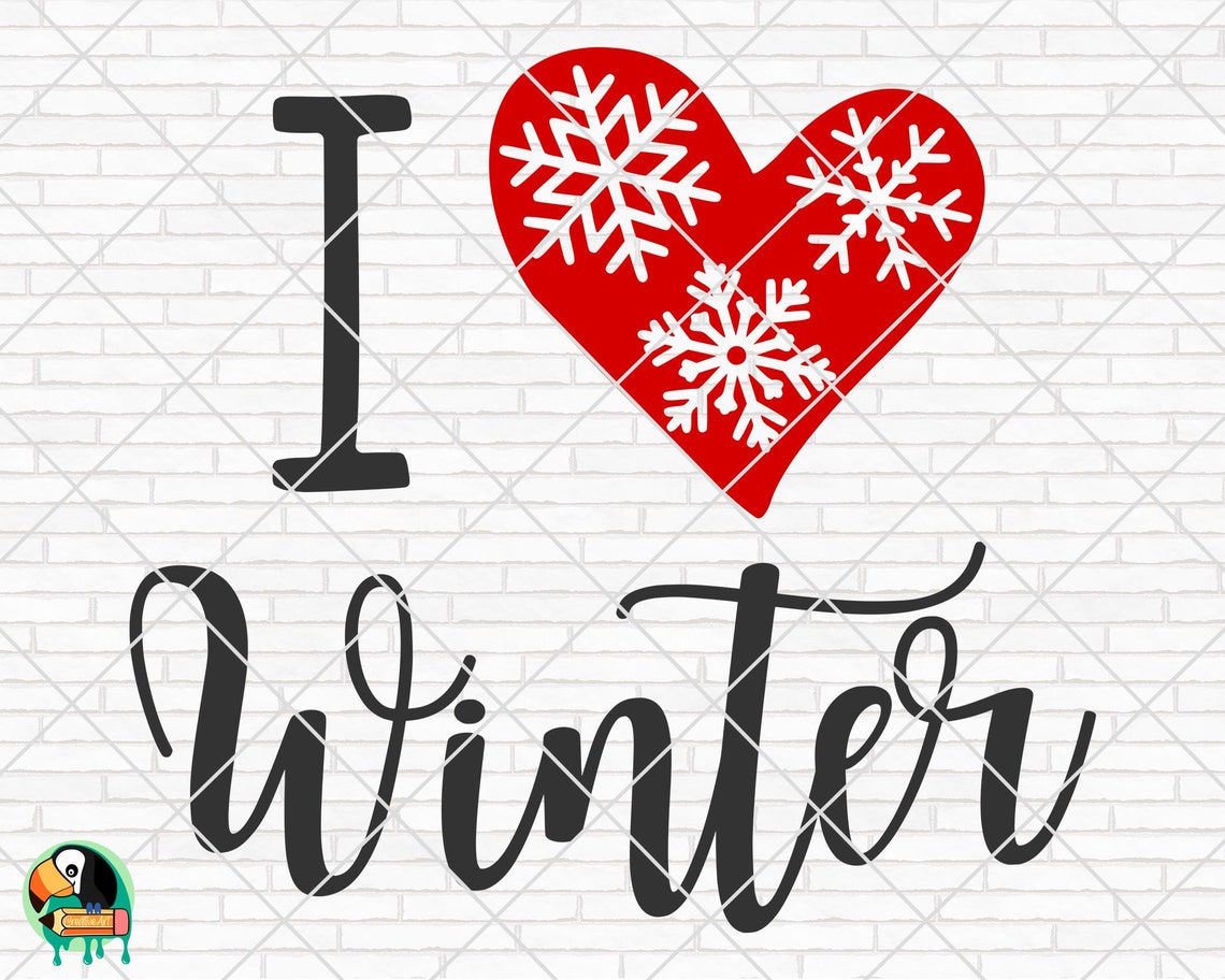 I Love Winter Svg Hello Winter Svg Christmas Svg Snowflakes | Etsy
