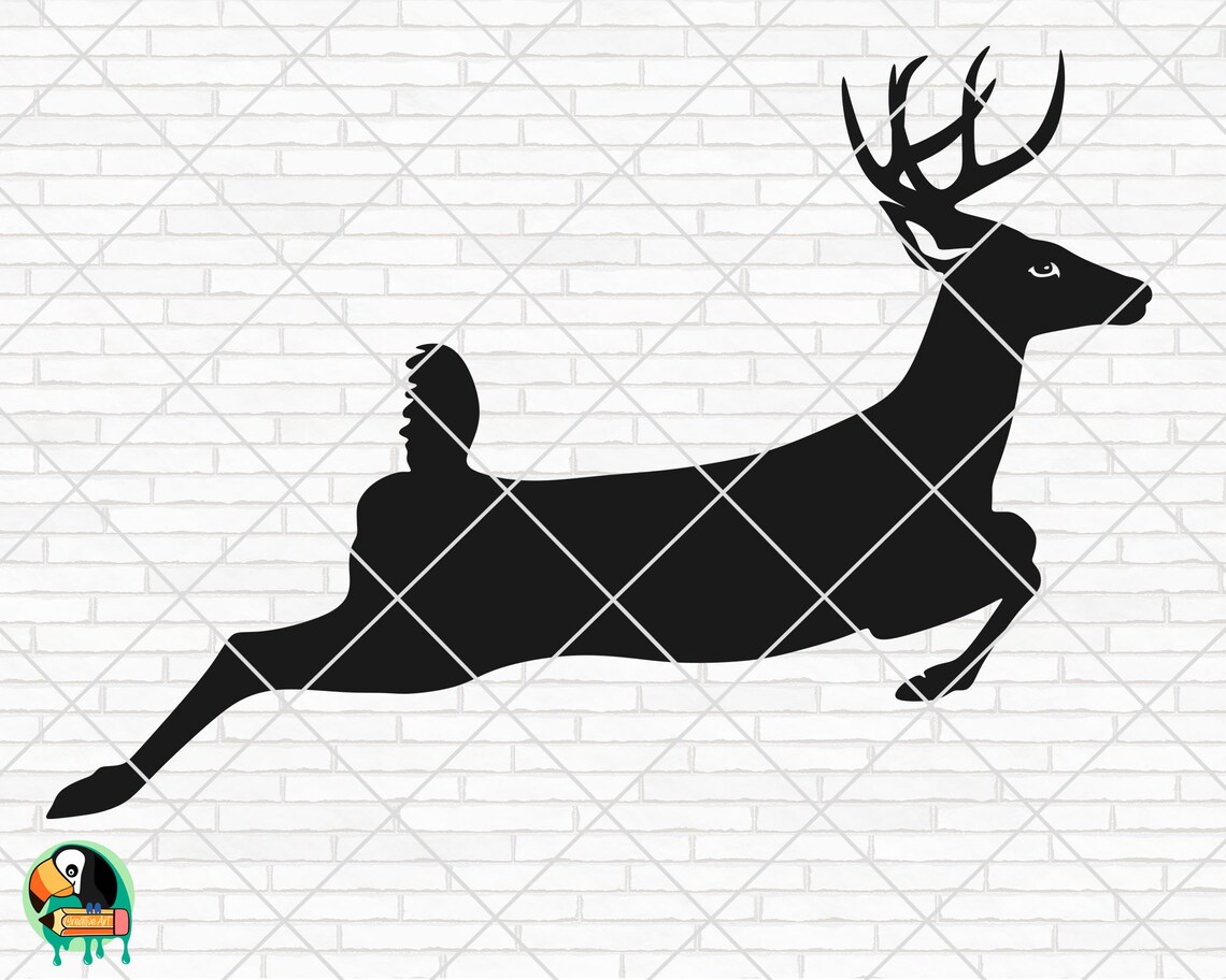 Running Deer SVG, Deer Svg, Deer Head Svg, Deer Vector, Deer PNG ...