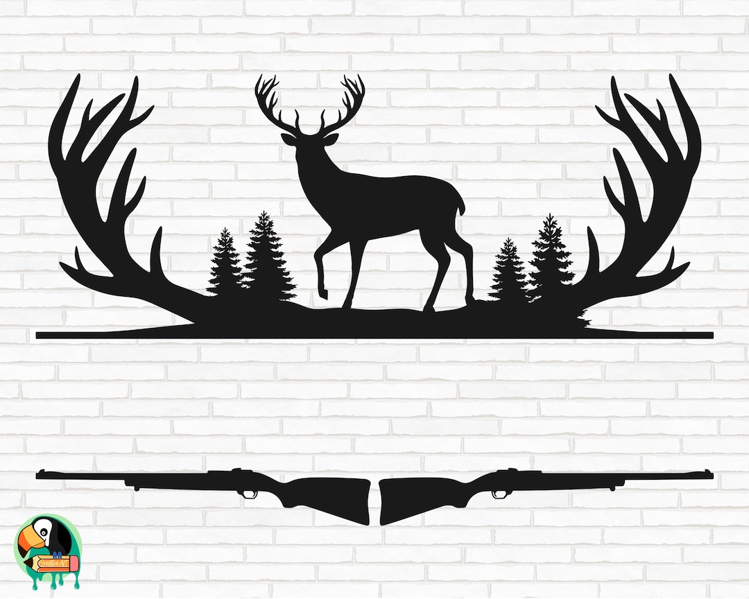 Deer Hunting Frame SVG, Deer Name Frame Svg, Hunt Svg, Hunter Svg ...