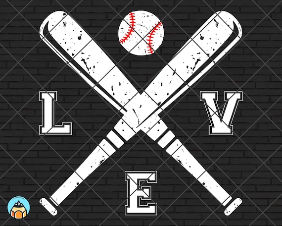 Love Baseball SVG Baseball Bat SVG Baseball Shirt SVG | Etsy