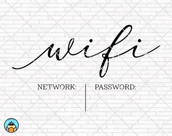 Wifi Password SVG, Wifi Svg, Be Our Guest Svg, Welcome Svg, Dxf, Png ...