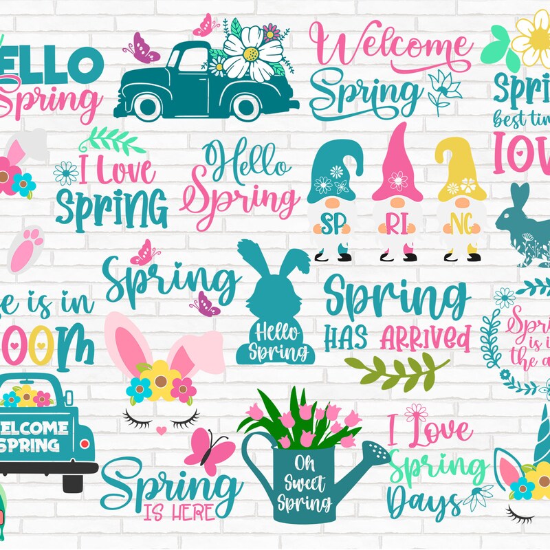 Spring Svg Files - Etsy