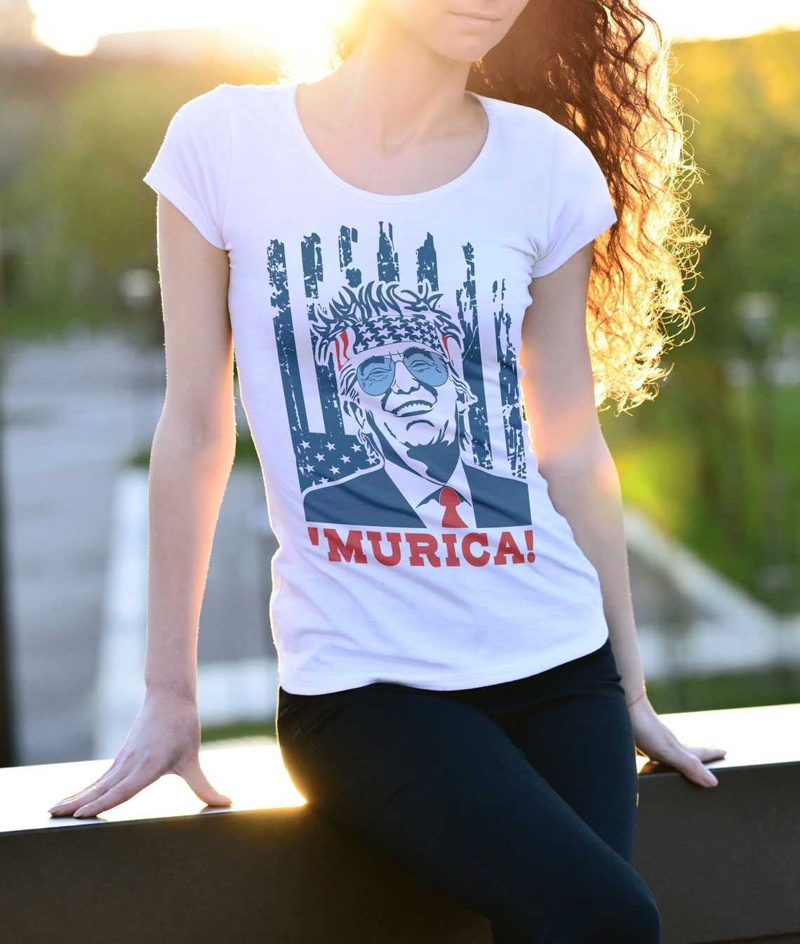 Donald Trump Murica Flag SVG Merica Svg Trump American Flag | Etsy