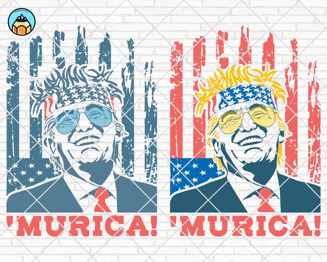 Donald Trump Murica Flag SVG, Merica Svg, Trump American Flag SVG ...