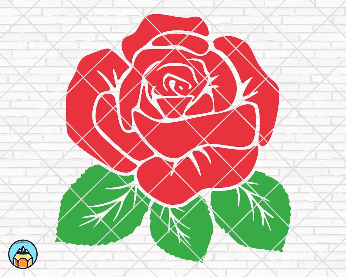 Rose Flower Svg Rose Svg Flower Svg Rose Cut Files Rose | Etsy