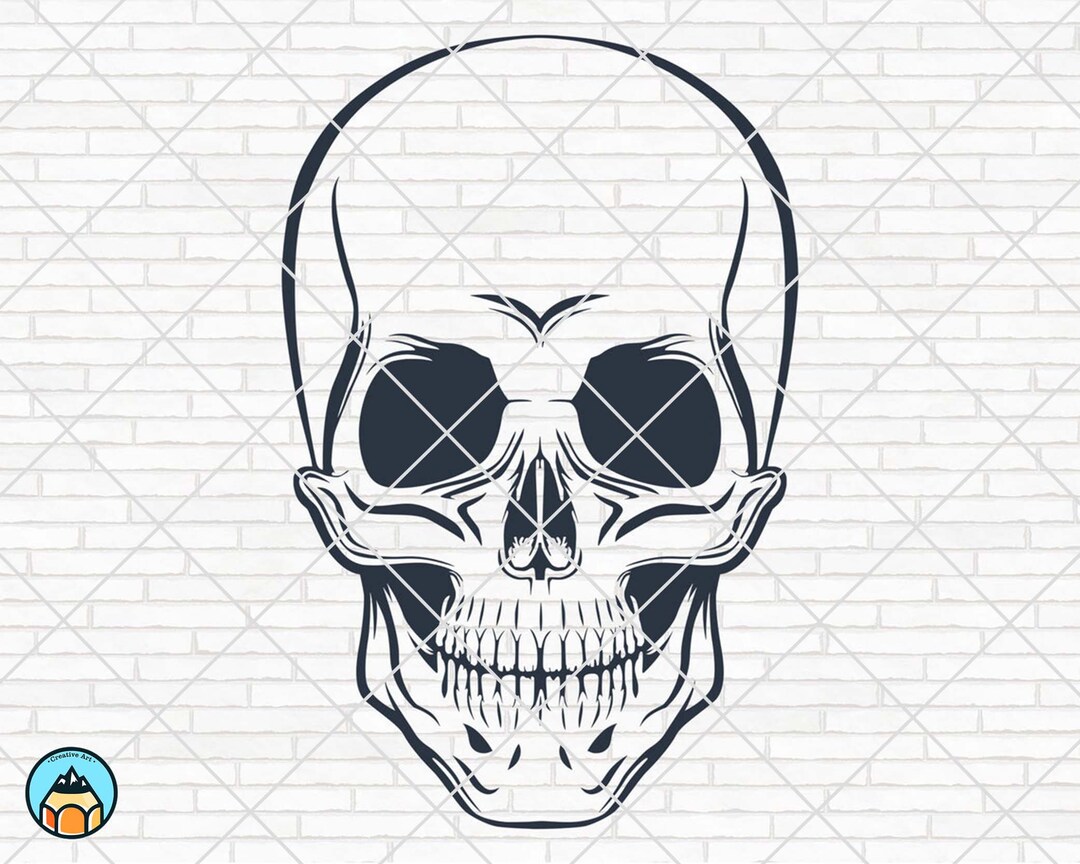 Skull Svg | Skull Clipart | Skull Dxf | Skull Png | Skull Eps | Skull ...