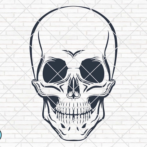 Skull Vector - Etsy