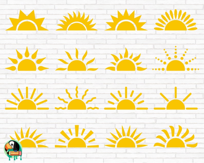 Sunset SVG Sun Svg Sunrise Svg Sunshine Svg Sunset Bundle - Etsy