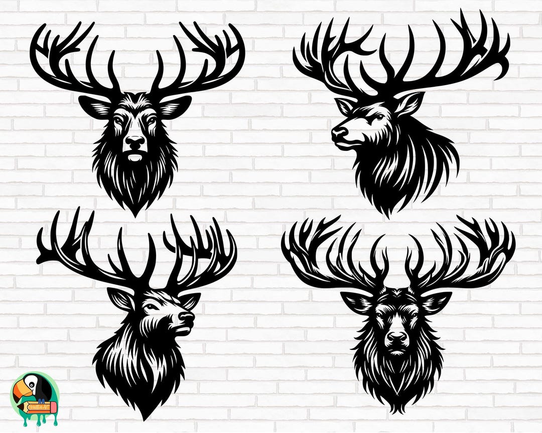 Deer Head SVG, Buck Head Svg, Deer Bundle Svg, Deer Head Png, Deer Hunting Svg, Hunting Svg ...