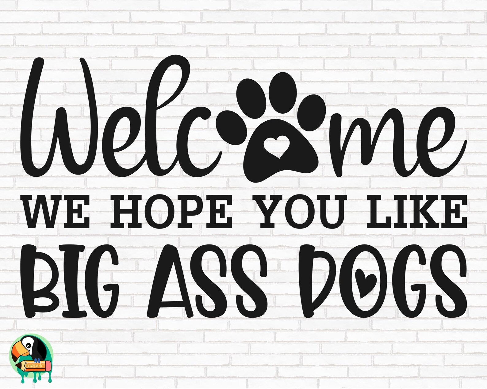 Dog Welcome Sign SVG Dog Sign Svg Welcome Sign Svg Round - Etsy UK