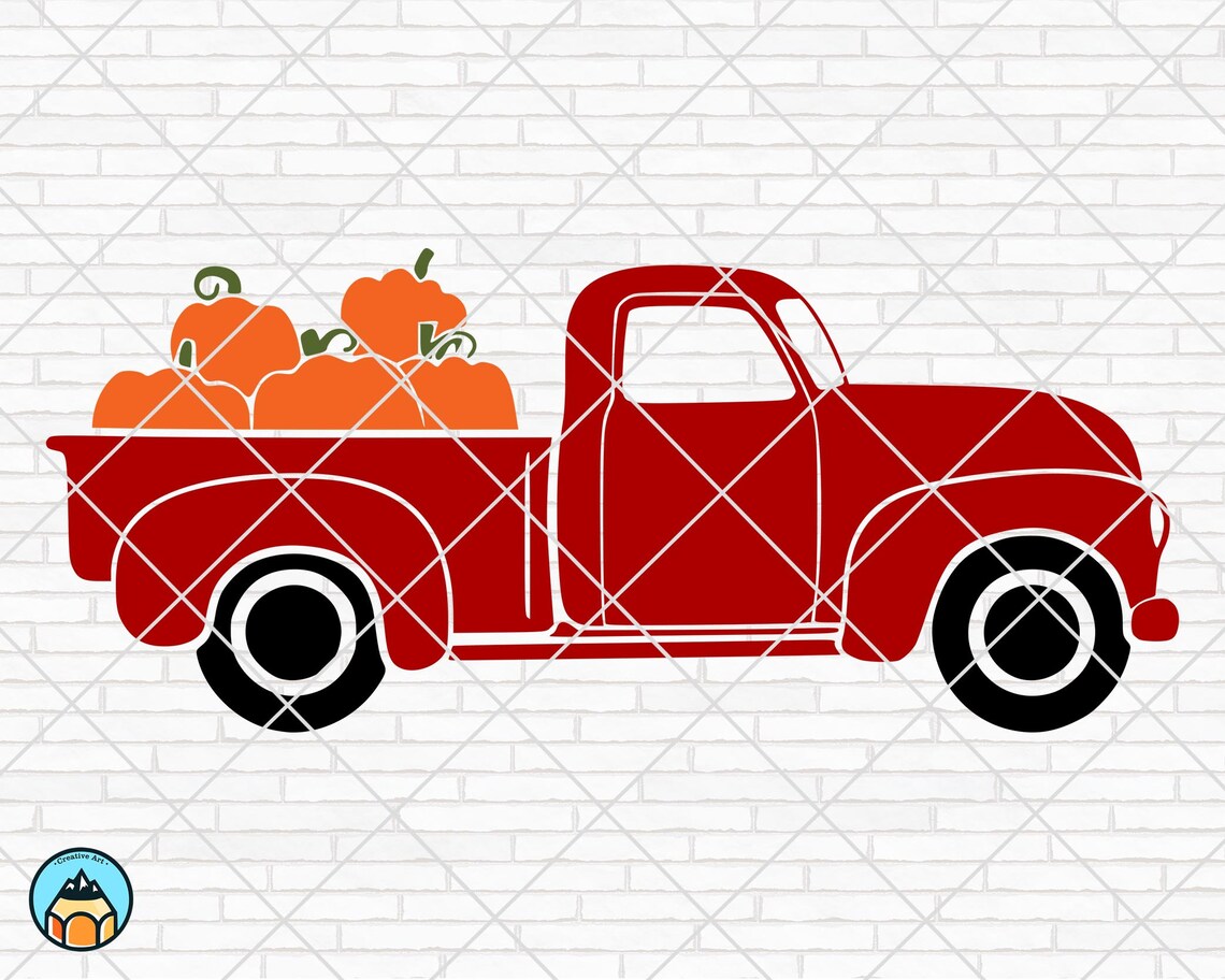 Pumpkin Truck svg Harvest Truck svg Fall svg Fall Truck | Etsy