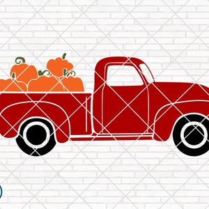Pumpkin Truck svg Harvest Truck svg Fall svg Fall Truck | Etsy