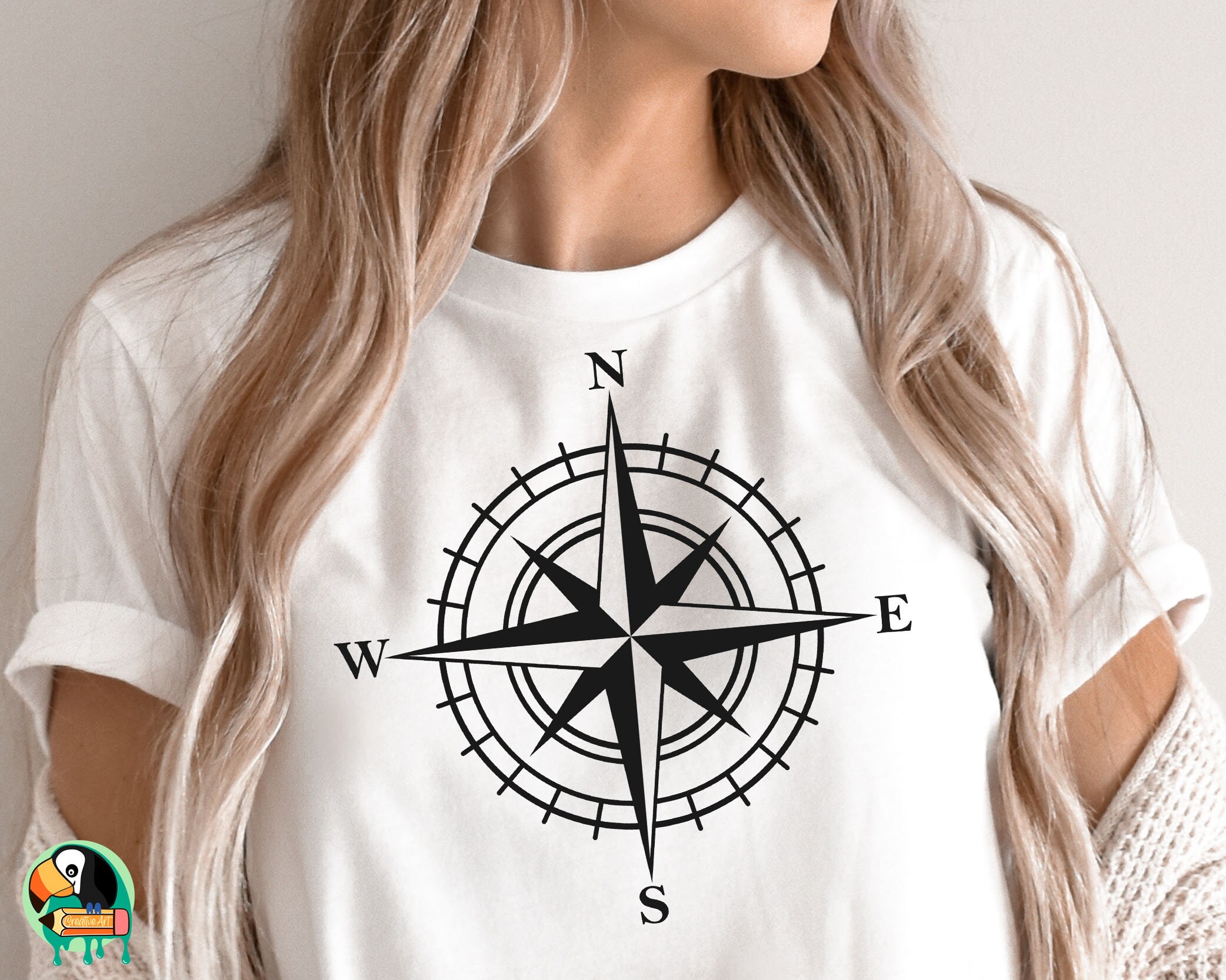 Compass SVG, Nautical Compass Svg, Compass Rose Svg, Compass Star Svg ...