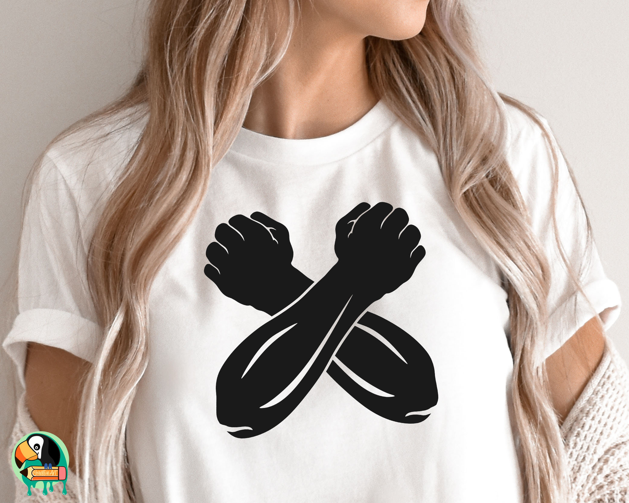 Cross Arms SVG Arms Crossed Gesture Svg X Salute Svg Hand - Etsy