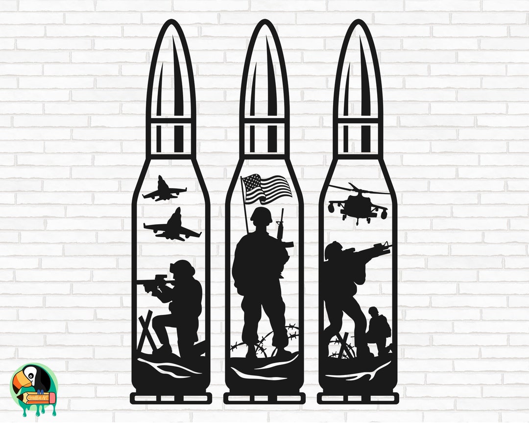 Bullet Soldier Scene SVG, US Soldier Svg, American Troops Svg, US Navy ...