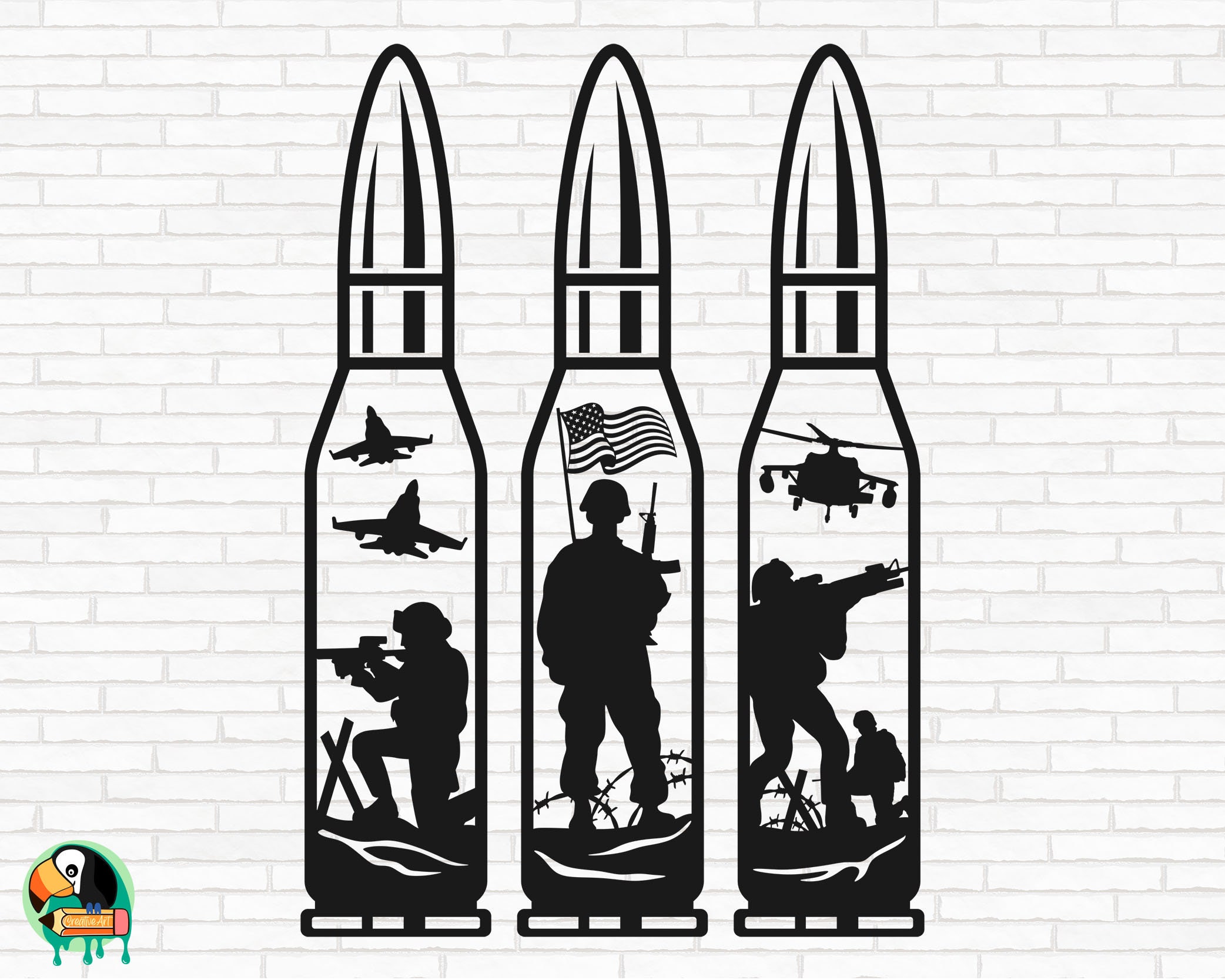 Bullet Soldier Scene SVG US Soldier Svg American Troops Svg - Etsy UK