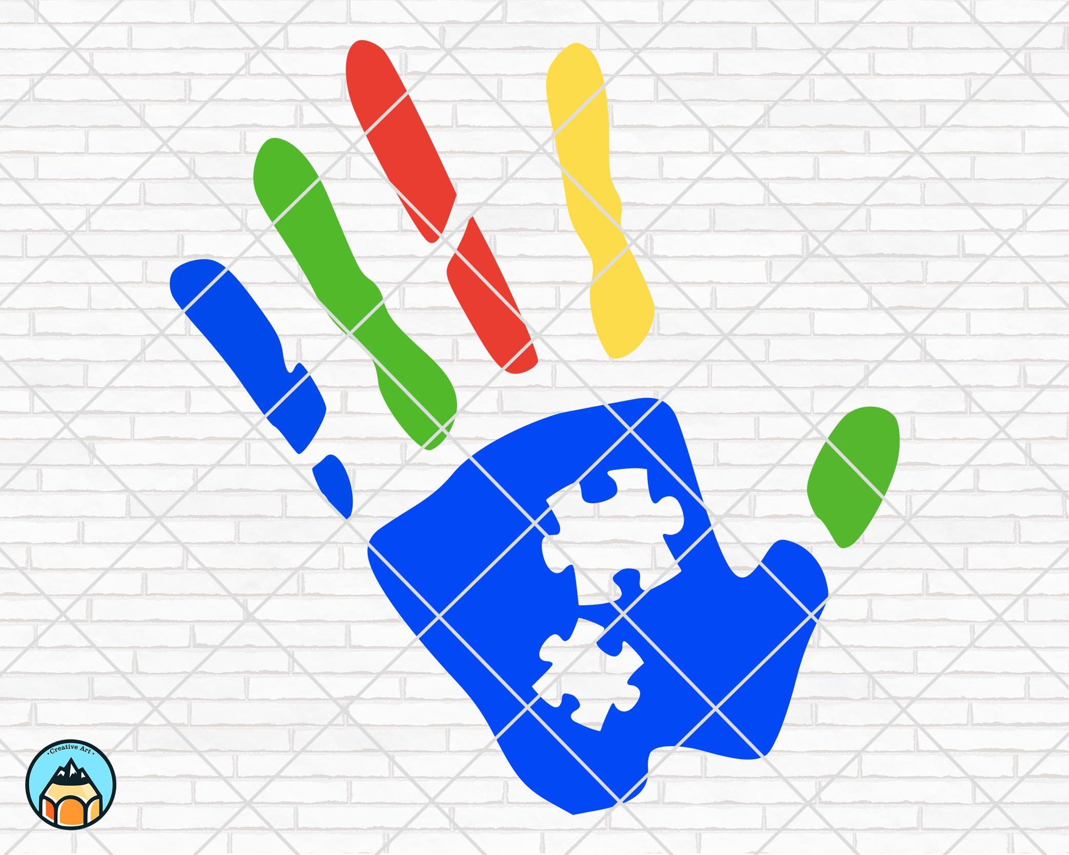 Autism Hand Svg Autism Awareness Svg Autism Puzzle Svg - Etsy