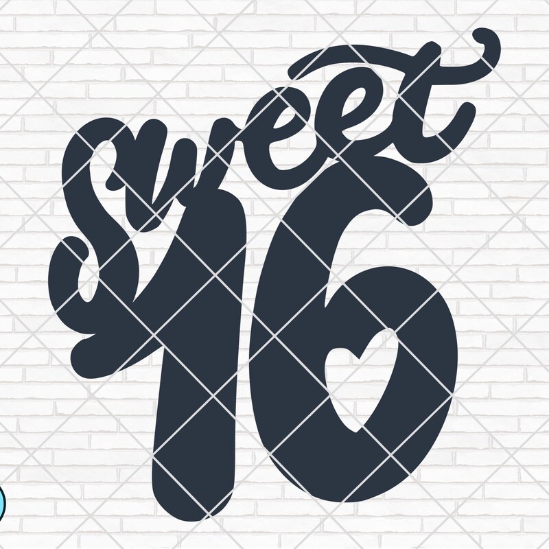 Sweet 16 Svg - Etsy