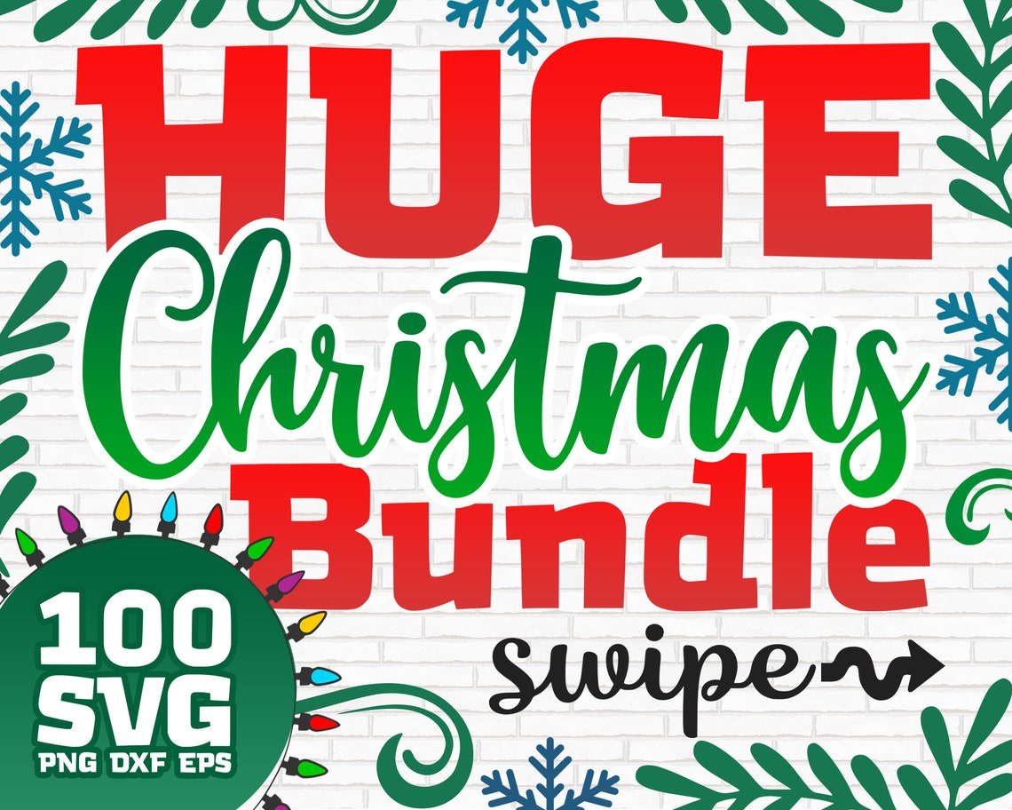 HUGE Christmas SVG Bundle Christmas Svg Winter Svg Holiday | Etsy