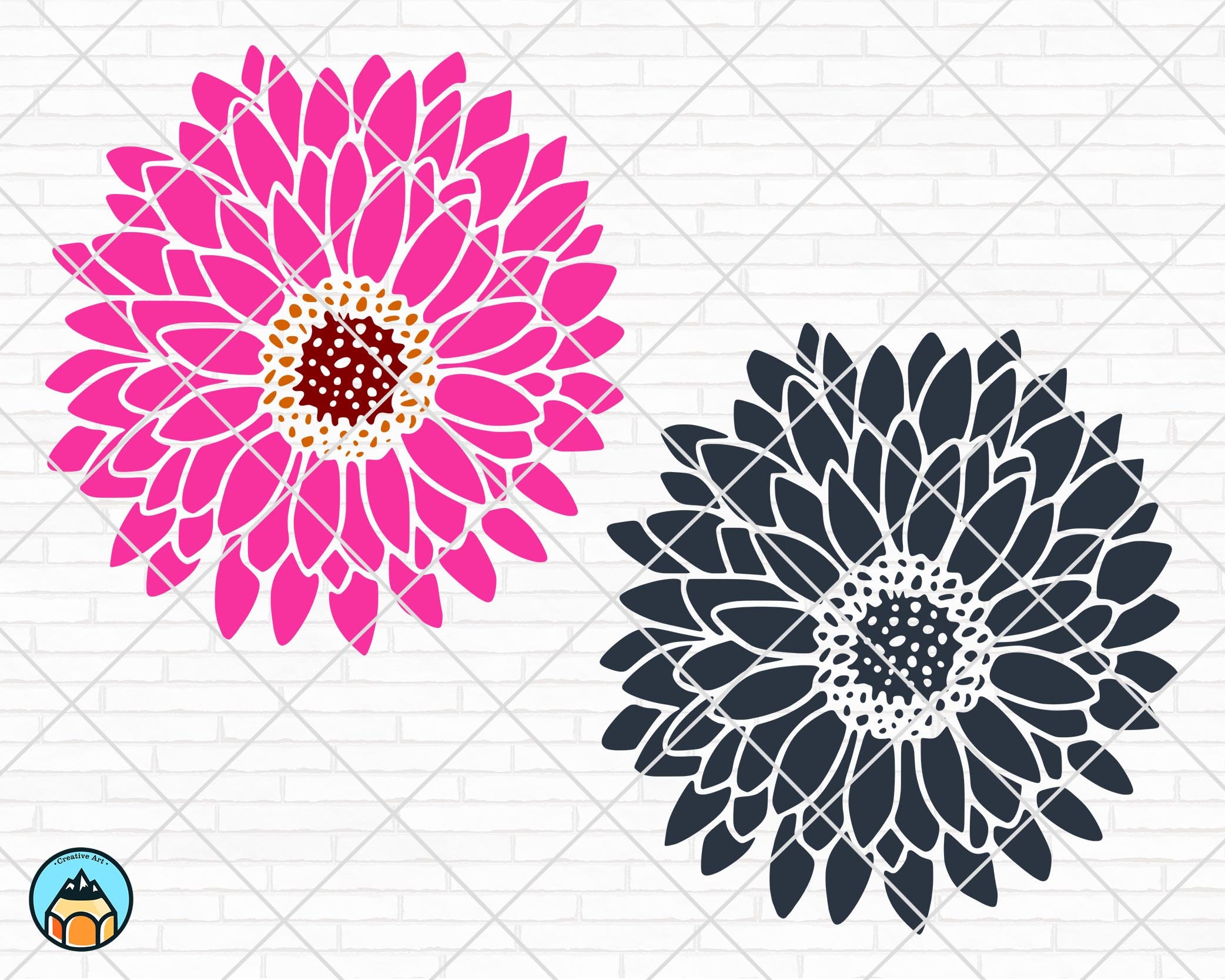 Dahlia Flower Svg, Dahlia Svg, Flower Svg, Dahlia Flower Cricut, Dahlia ...