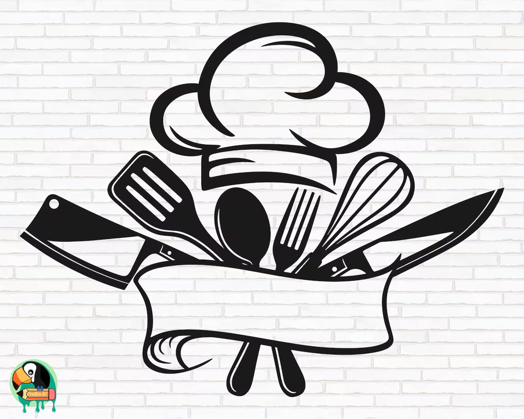 Chef Logo SVG, Svg de Restaurant, cuisine Svg, Svg du chef, Chef Logo ...