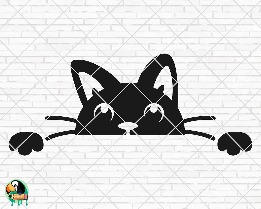 Peeking Cat SVG, Cat Lovers Svg, Peeking Cat Cut Files, Cricut ...