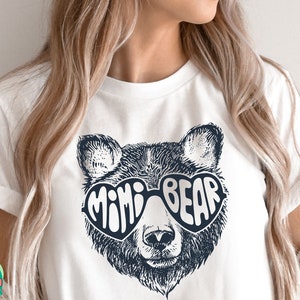 Mimi Bear SVG, Mimi Bear With Sunglasses, Mimi SVG, Bear Svg, Mimi Bear ...