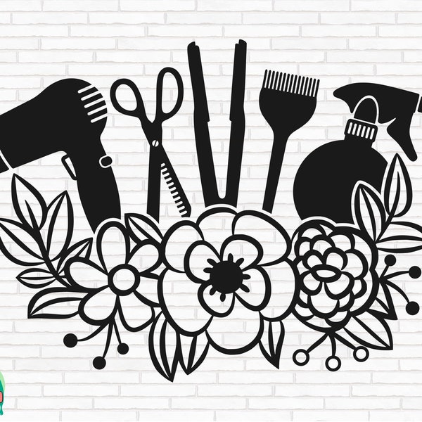 Hairdresser Svg - Etsy