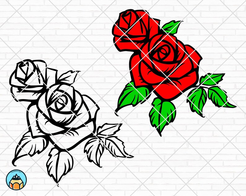 Rose Flowers svg Rose svg Flowers svg Rose Cut Files Rose | Etsy