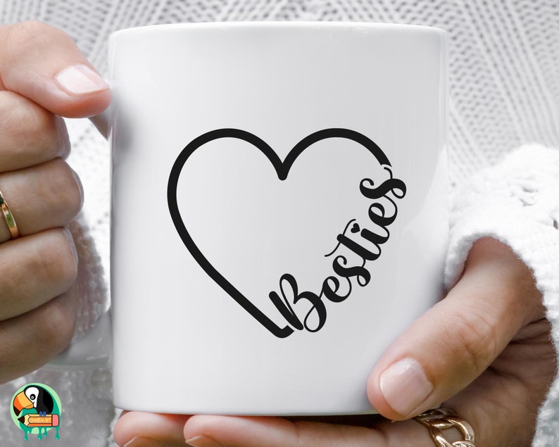 Besties Heart SVG Besties Svg Best Friends Svg Bff Svg - Etsy