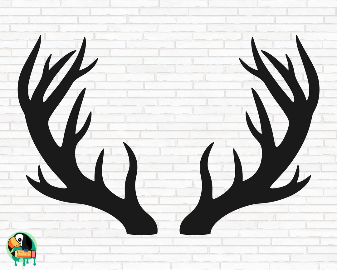Deer Horns SVG, Deer Antlers Svg, Reindeer Antlers Svg, Deer Hunting ...