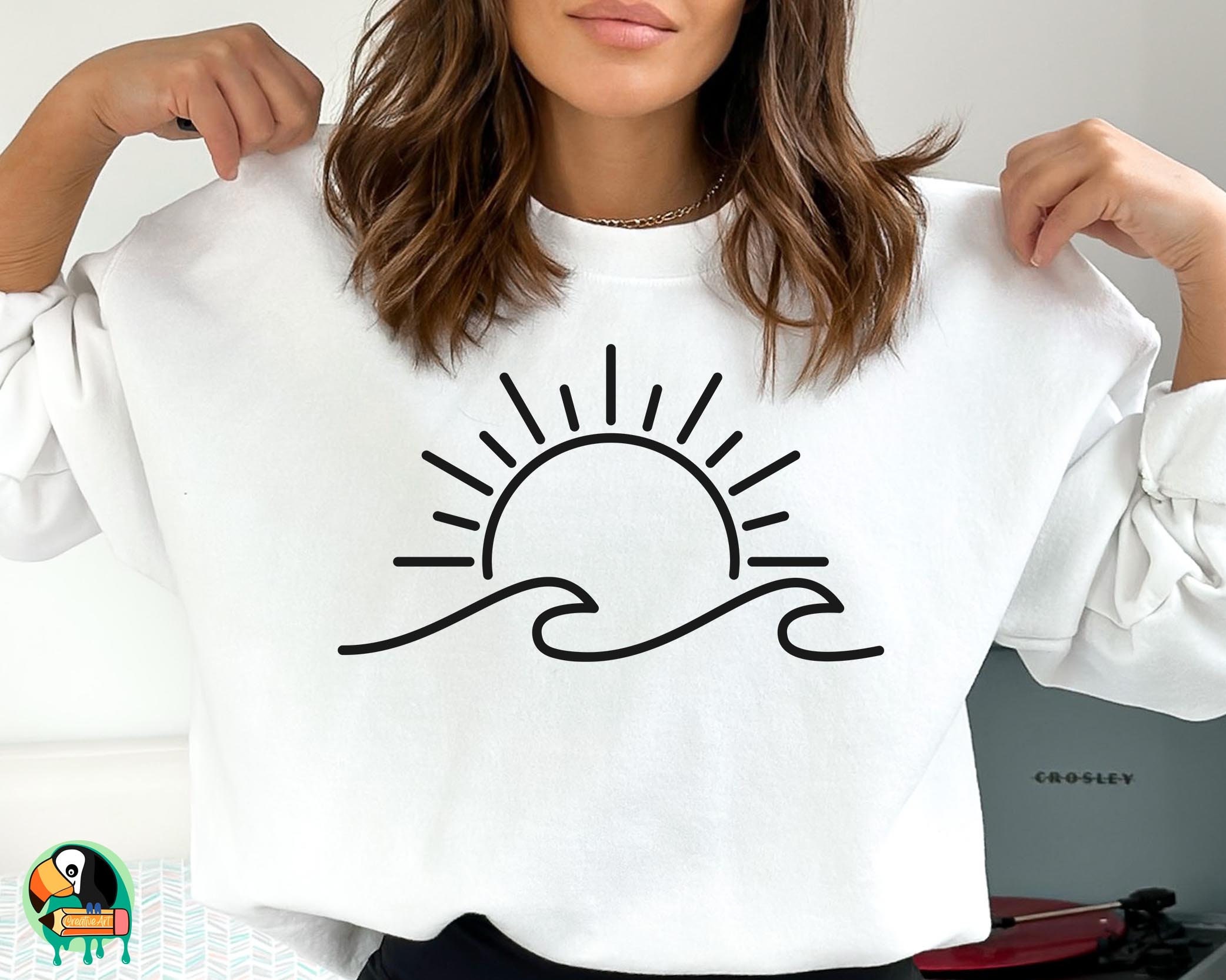 Sunset SVG Wave Svg Sun and Wave Svg Sunrise Svg Ocean - Etsy Canada