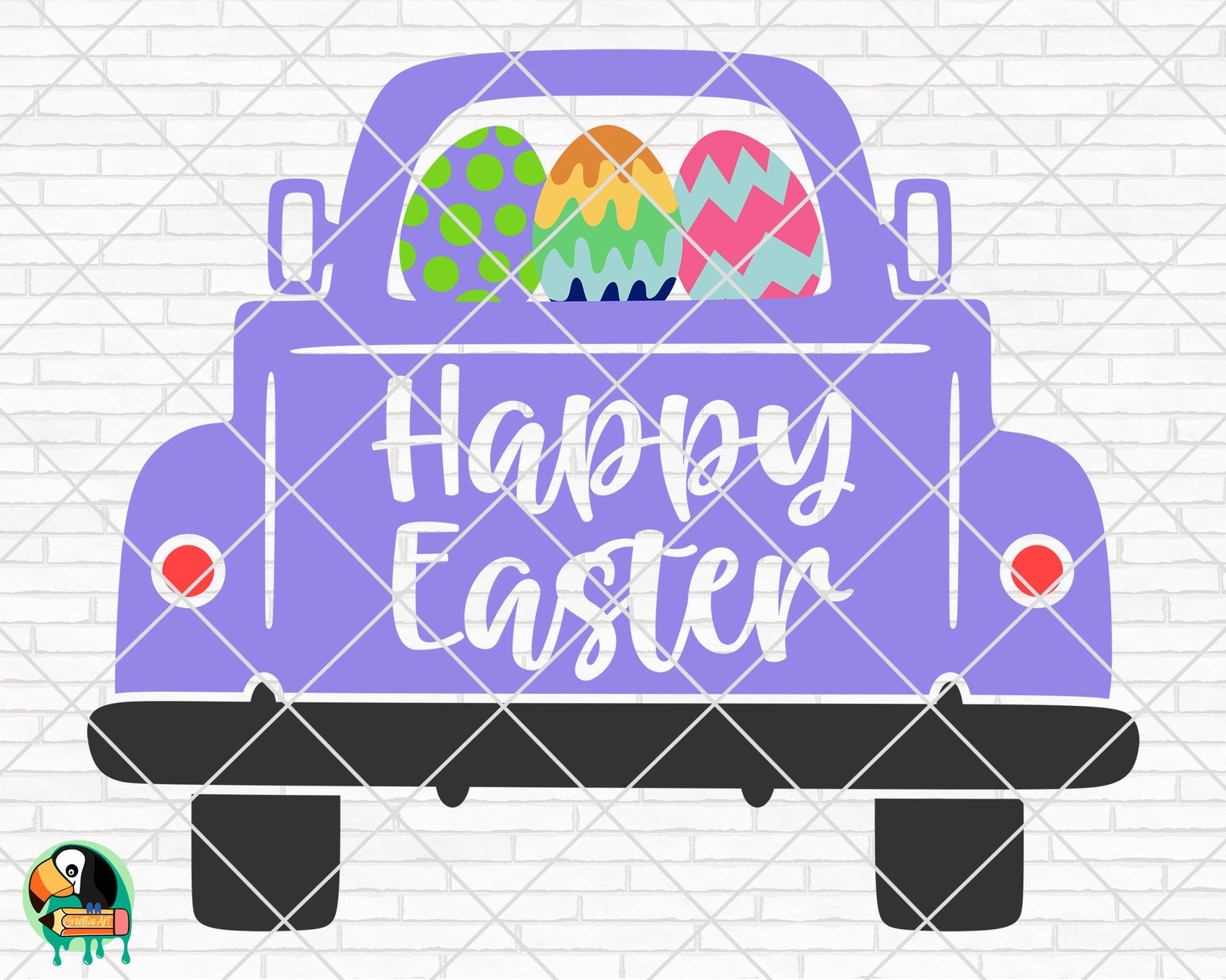 Easter Truck SVG Easter Svg Spring Svg Easter Design for - Etsy