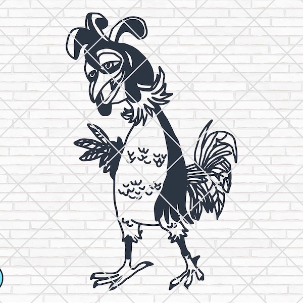 Crazy Chicken Svg - Etsy