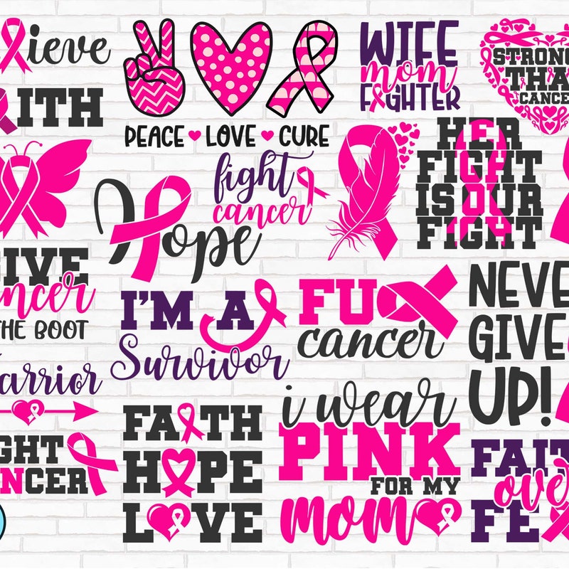 Cancer Svg - Etsy