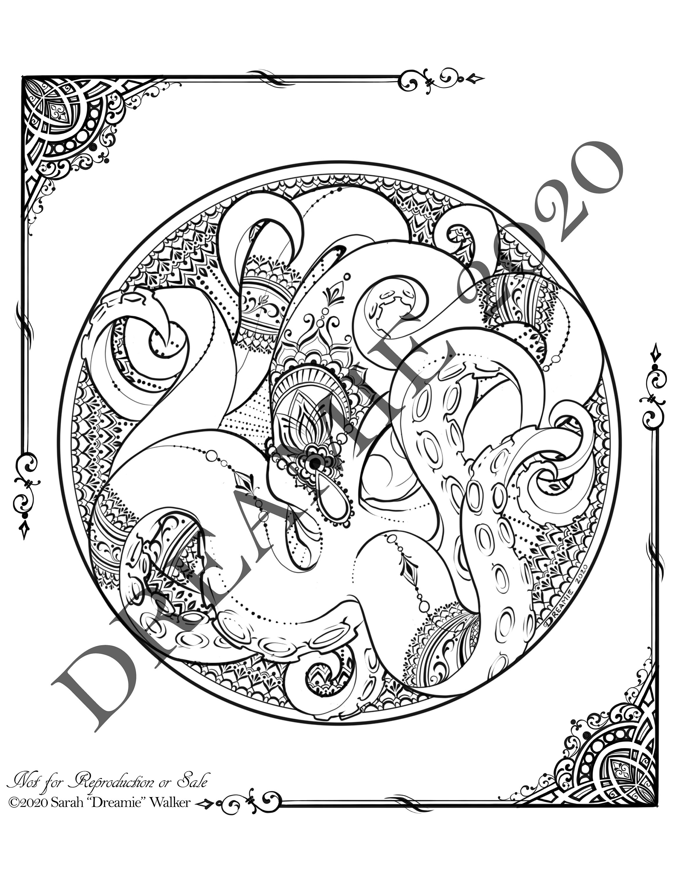 Dreamie's Mehndi Octopus - Etsy