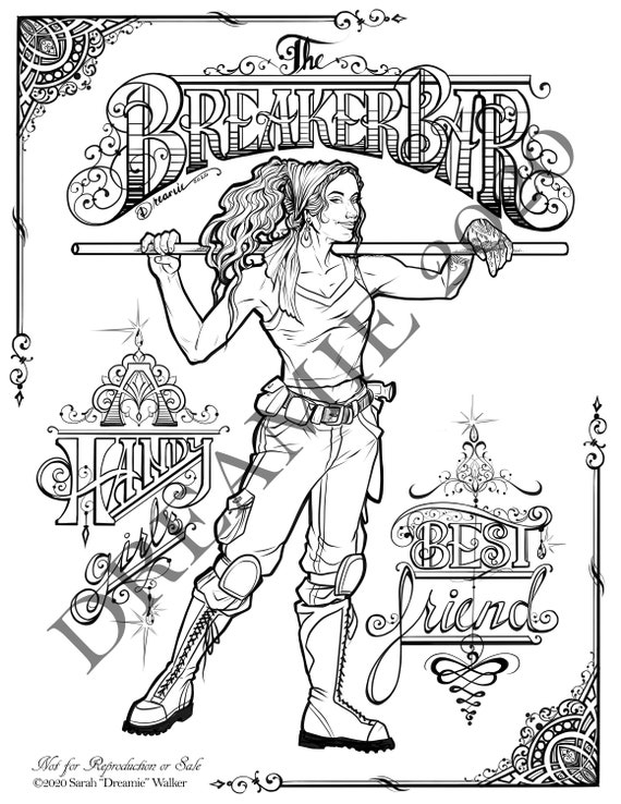 Dreamie's Breakerbar Coloring Page - Etsy