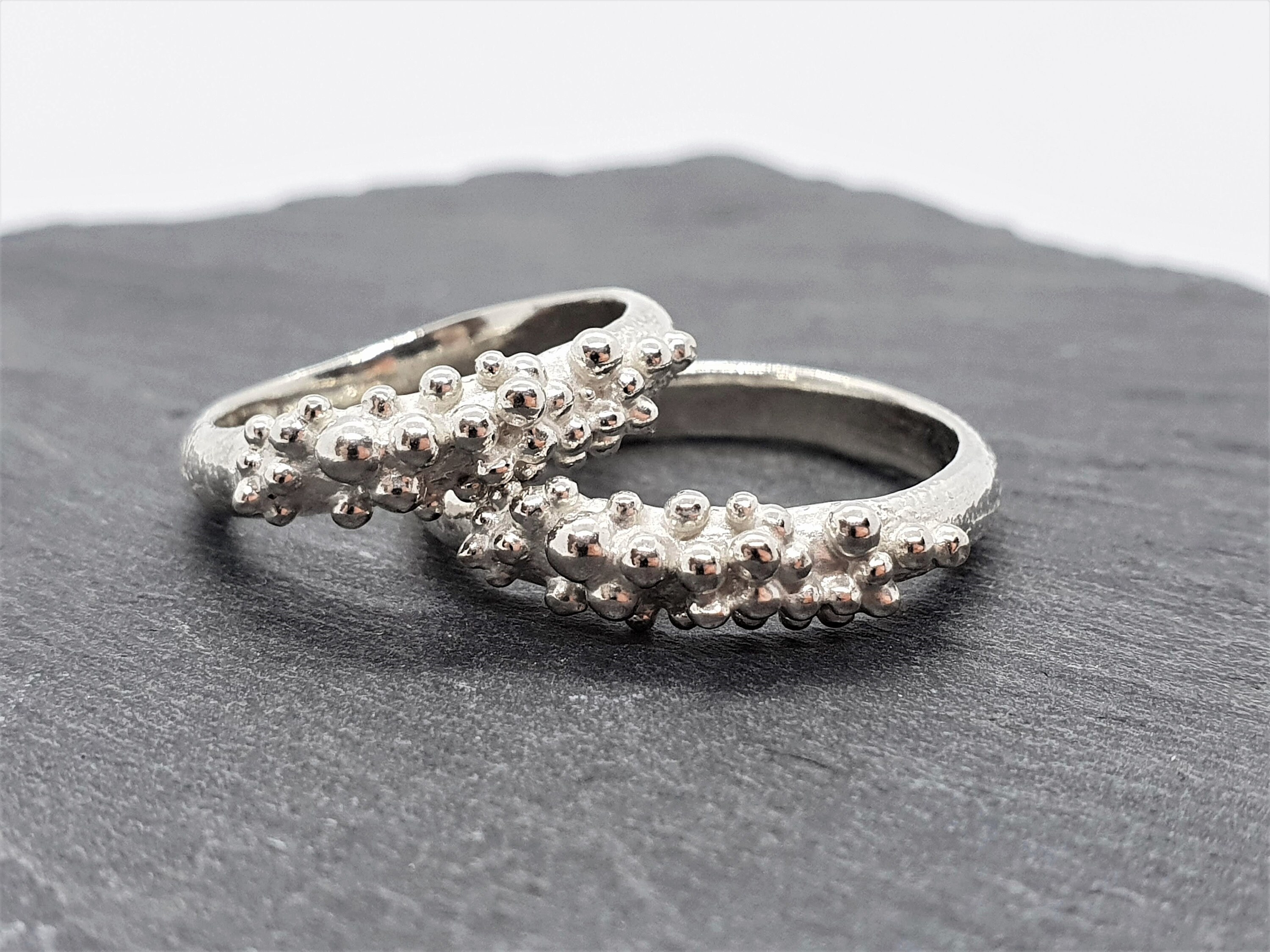 Silver Bubble Ring - Etsy UK