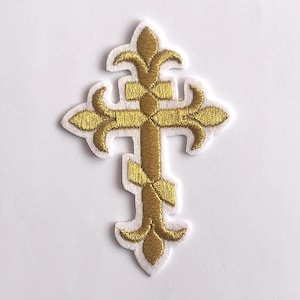 Orthodox Church Christian Cross Patch, Saint Andrew's Cross, Appliqué ...