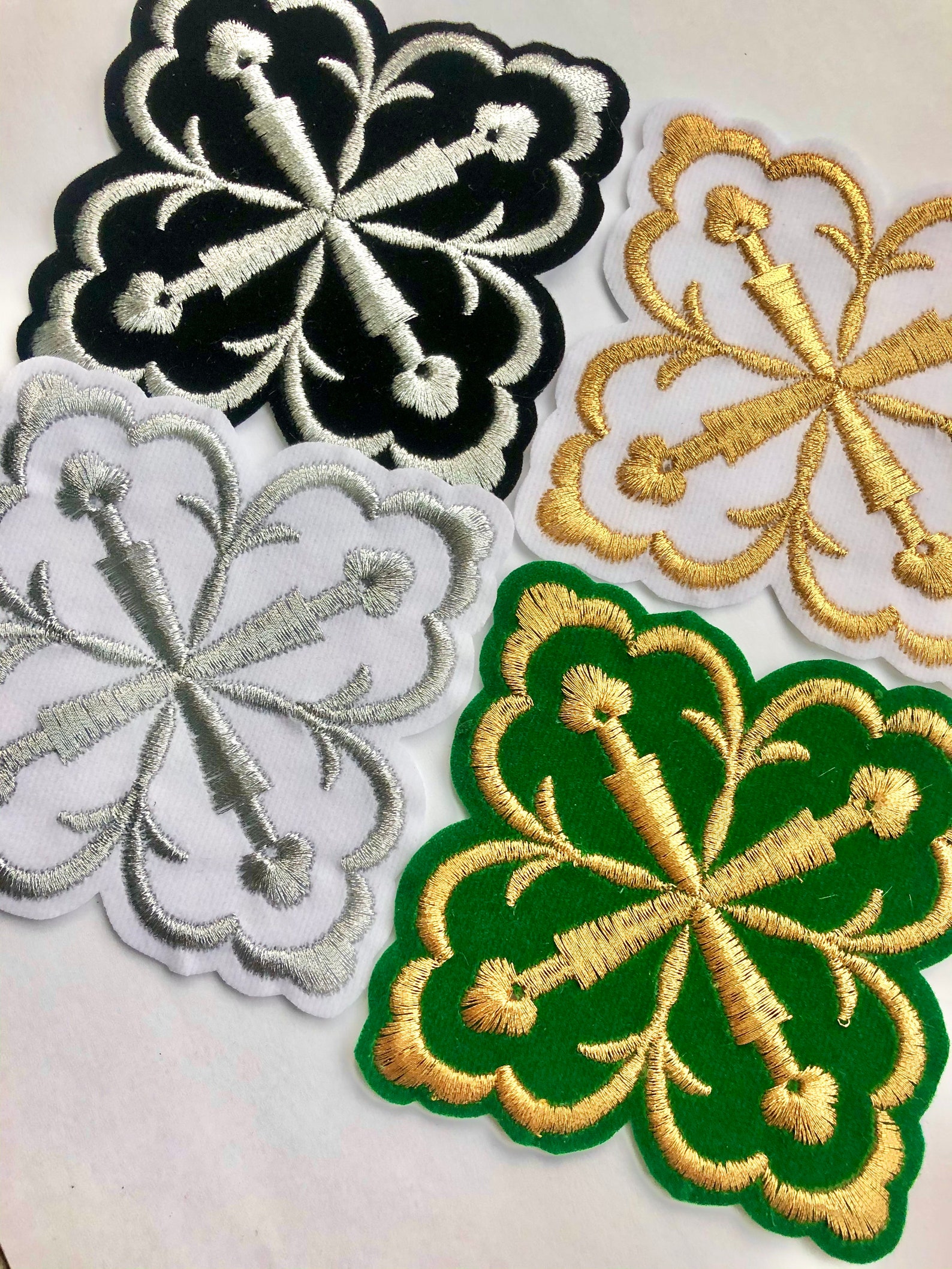 Gold Embroidered Cross Patch Vestment Appliqué Patch 10.5 Cm - Etsy