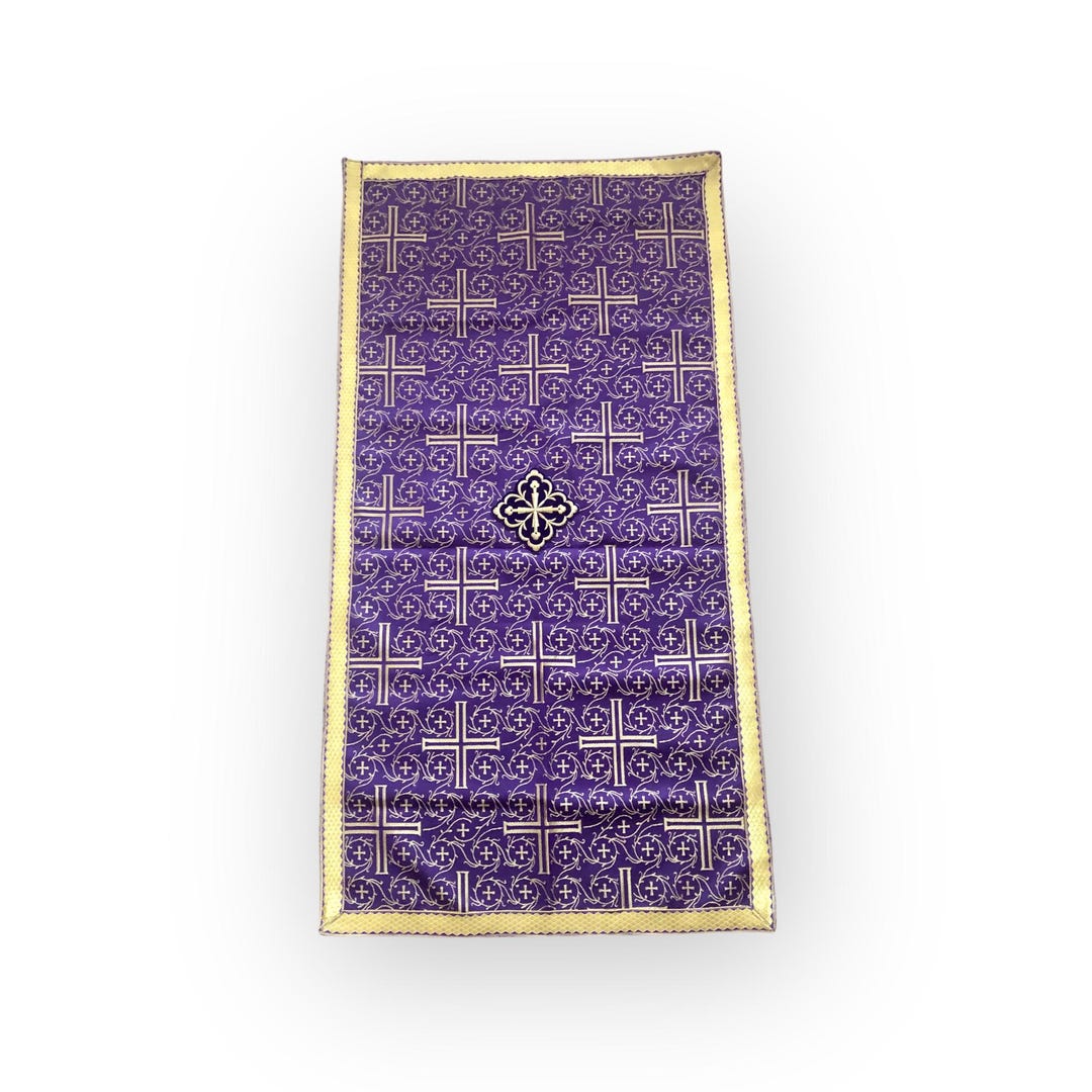 Purple Table Runner for Christian, Great Lenten Icon Stand Runner ...