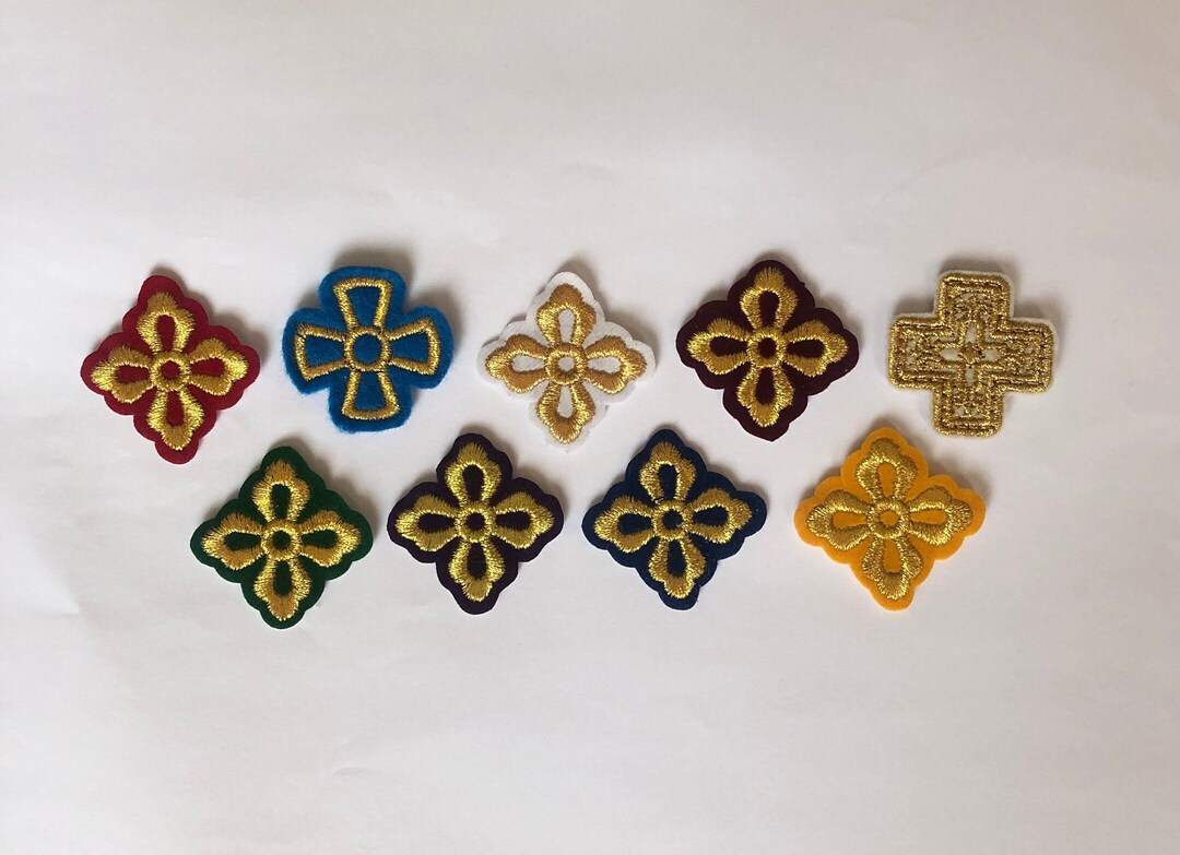 Mini Liturgical Cross 4 Cm, Vestment Cross Patch, DIY Projects ...